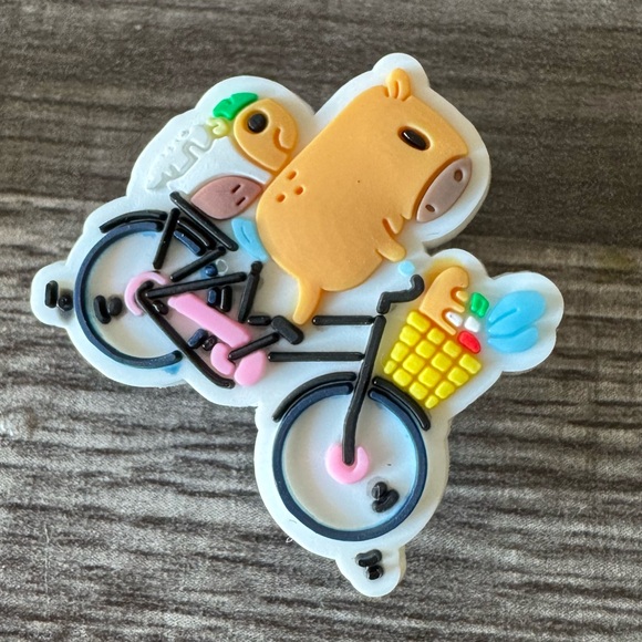 Jibbitz | Accessories | Capybara On A Bike Crocs Jibbitz Shoe Charm 52 ...